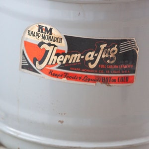 Therm-a-jug Knapp Monarch Insulated With Crock Vintage Cooler - Etsy