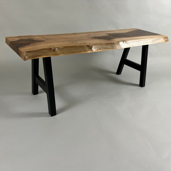 Live Edge Bench - Etsy