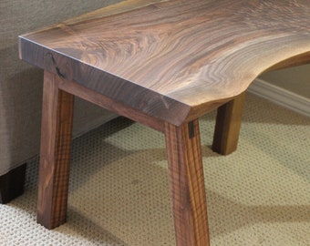 Wood slab table | Etsy