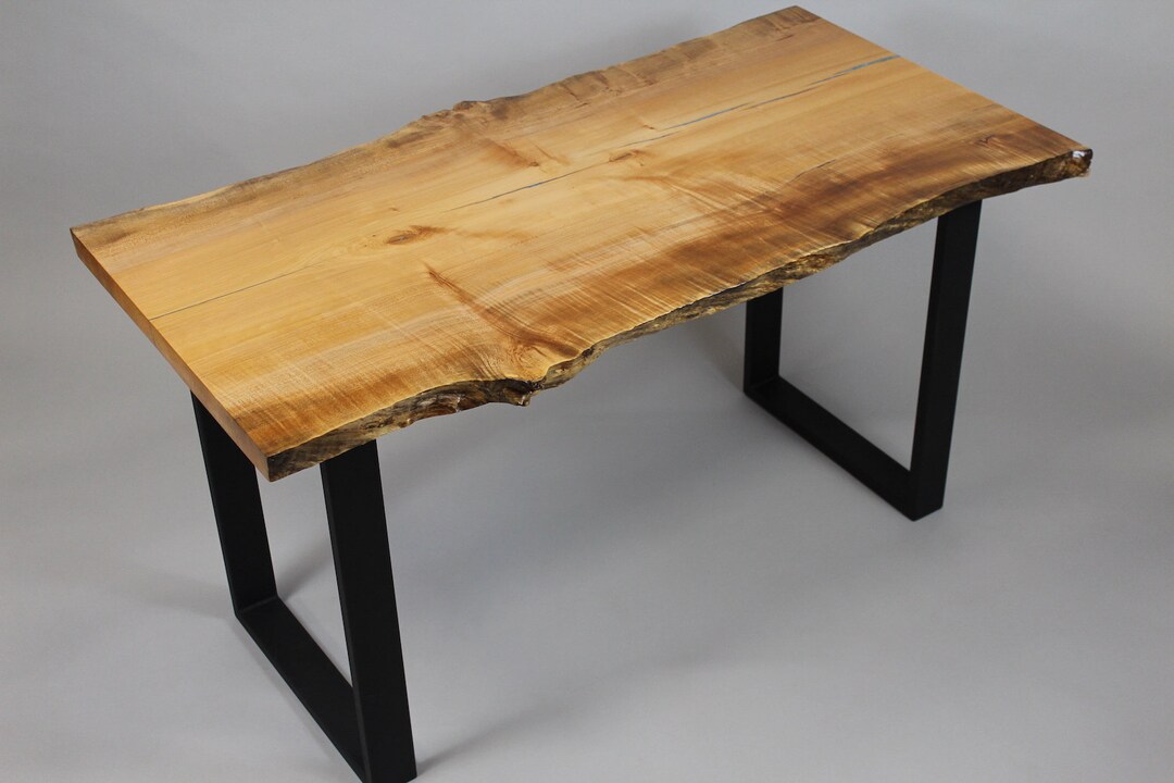 Live Edge Desk Custom Made to Order Single Slab Desk Office Desk Wood ...