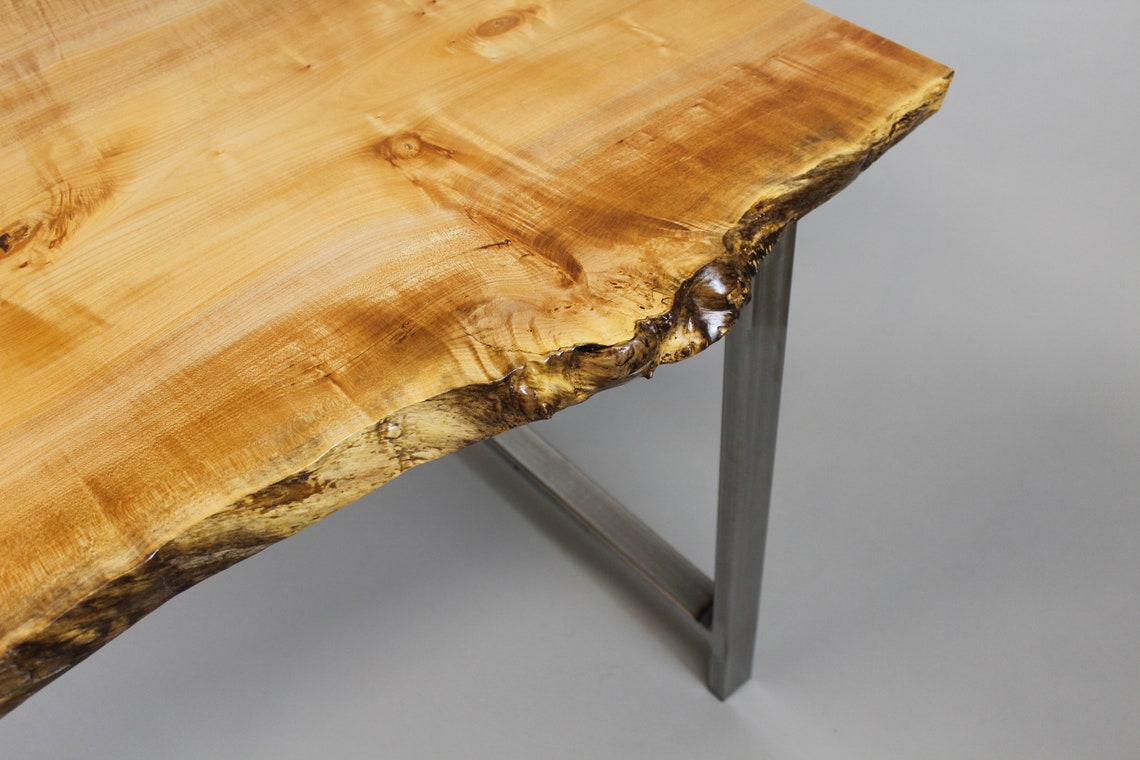 Live Edge Desk Custom Made to Order Single Slab Desk Office Desk Wood ...