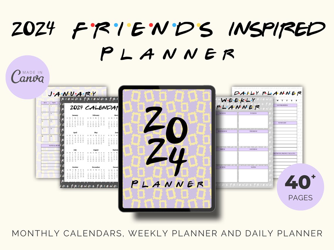 Digital Planner Friends Theme Planner Friends Inspired Digital Planner ...