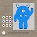 Instant Download. "pin the Eye on the Monster" Game Set for Halloween ...