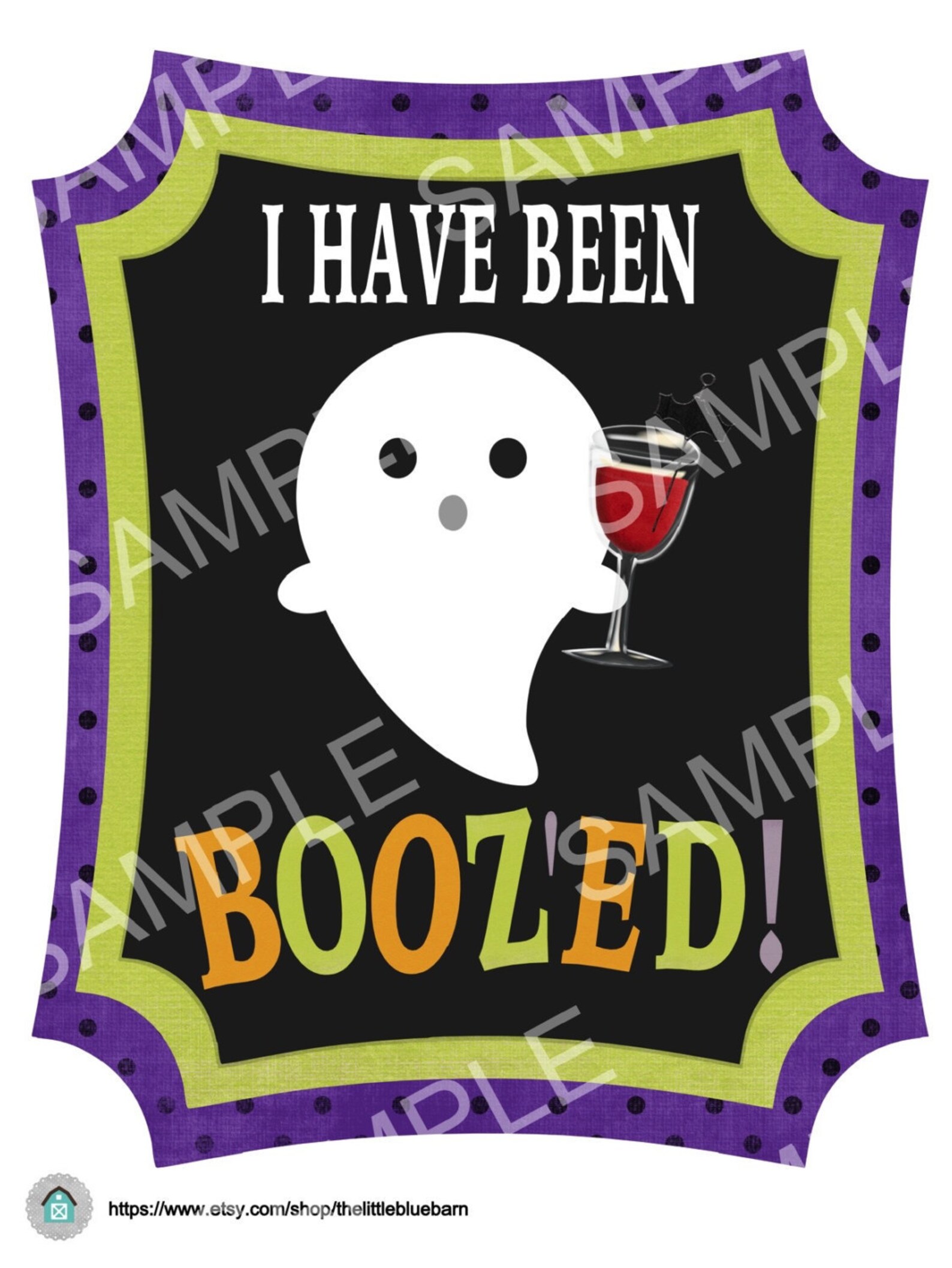 INSTANT DOWNLOAD, Printable Digital, Halloween You've Been Booz'ed 2015 ...