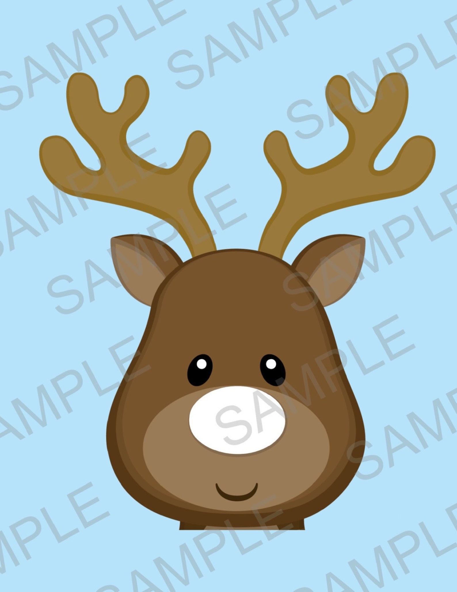 Instant Download. "pin the NOSE on Rudolph" Game Set for a Holiday ...