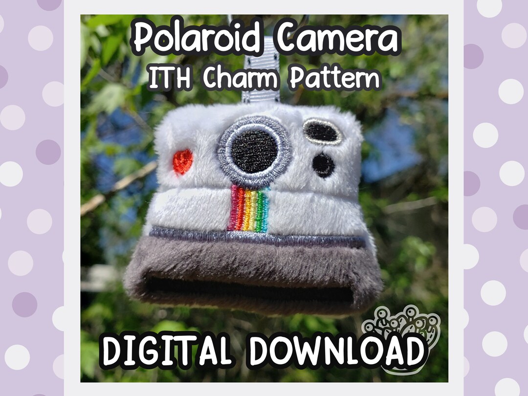 DIGITAL DOWNLOAD Polaroid Camera ITH .pes Plush Charm Pattern - Etsy