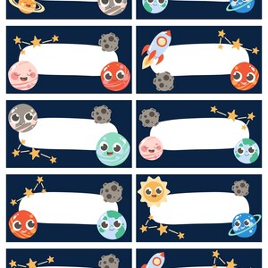 Space Name Tags! - Etsy