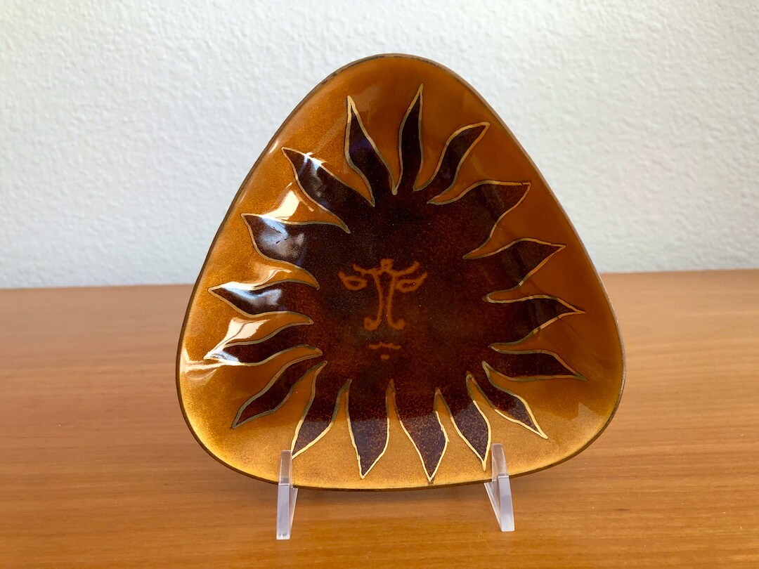 Maggie Howe Enamel on Copper Dish - Etsy