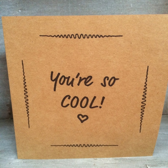 You're so Cool Card | Etsy