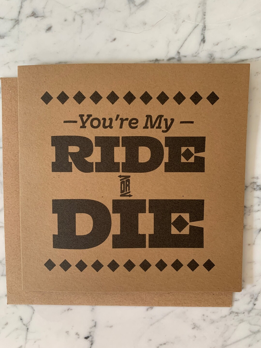 Ride or Die Best Friend Card - Etsy