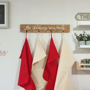Stocking Hanger, Family Stocking Hanger, Wall Mounted Stocking Hanger ...