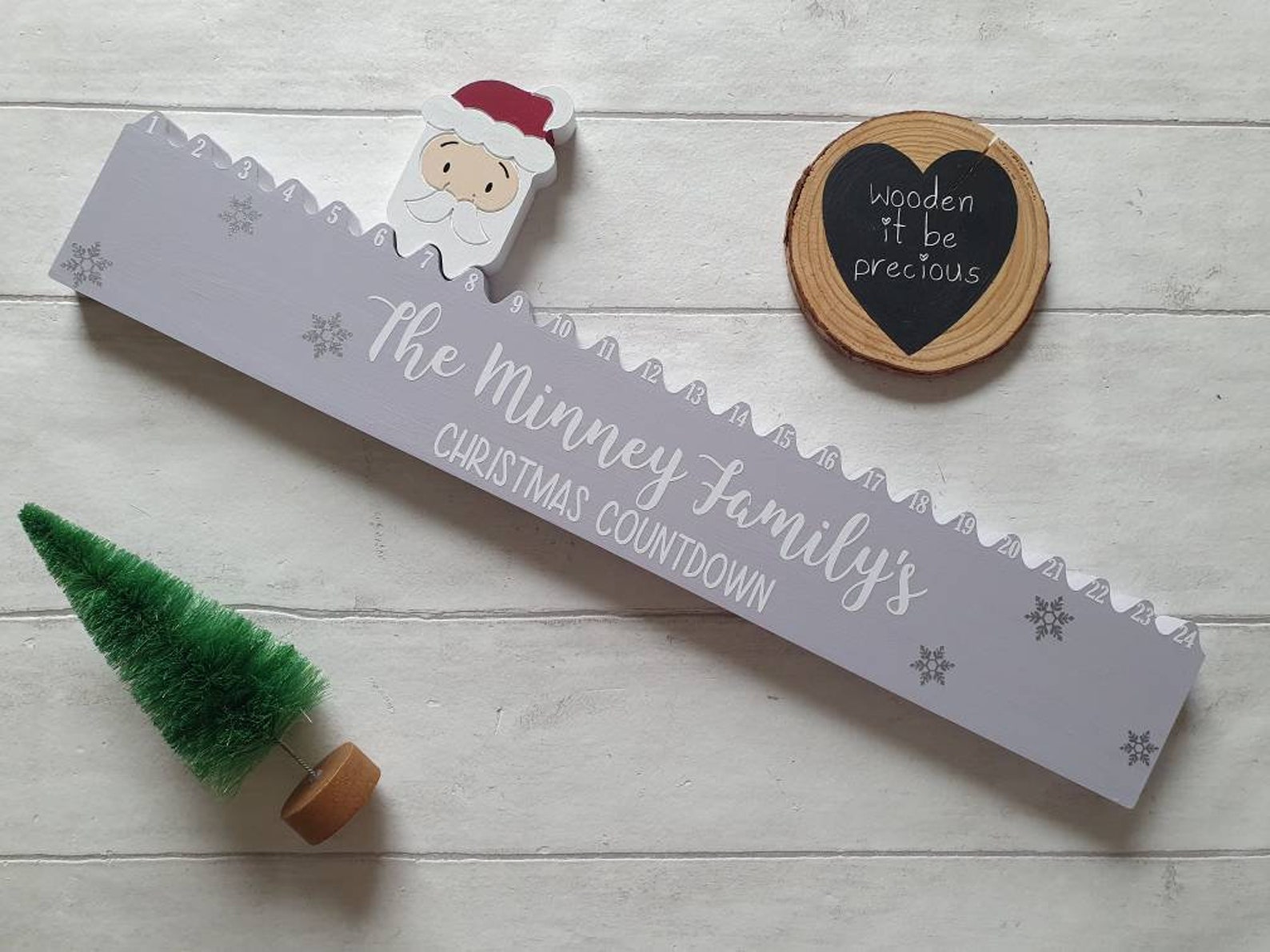 Christmas Countdown, Personalised Christmas Advent, Countdown to ...
