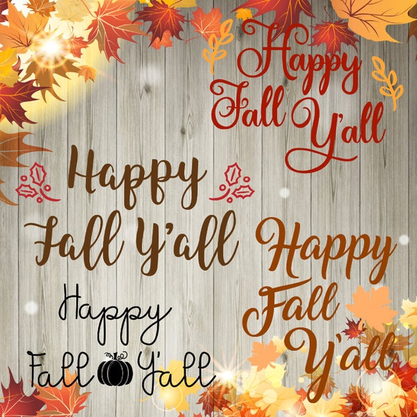 Happy Fall - Etsy