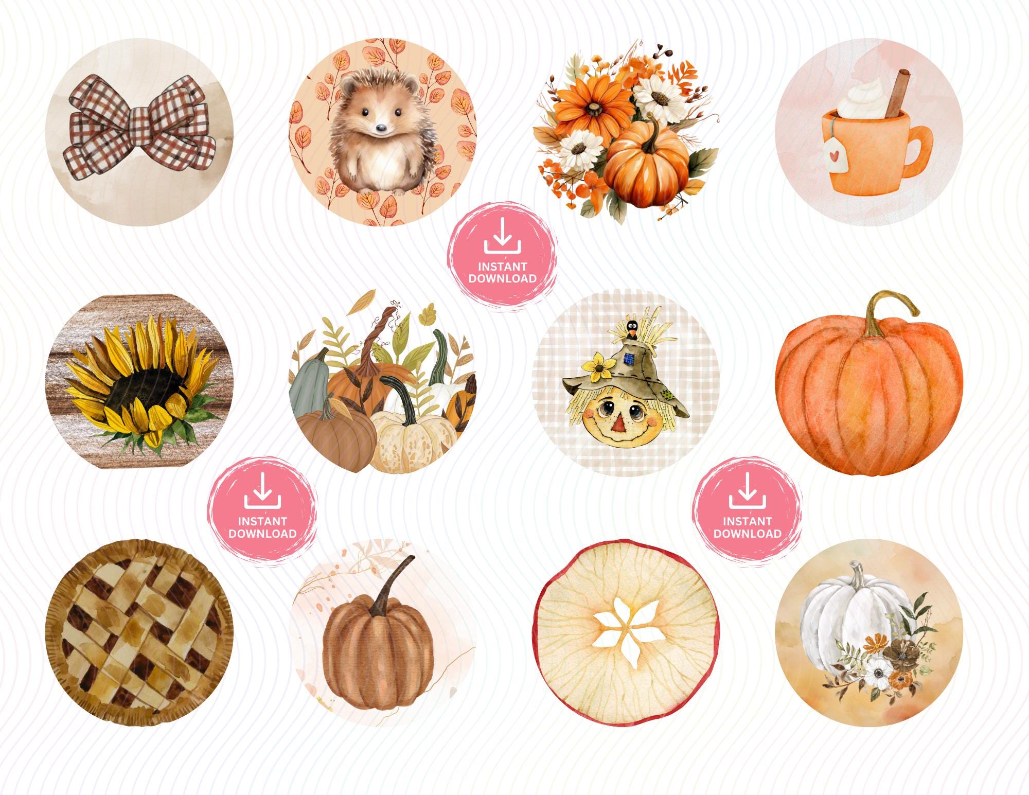 Fall Cupcake Topper/autumn/fall Decor/thanksgiving - Etsy