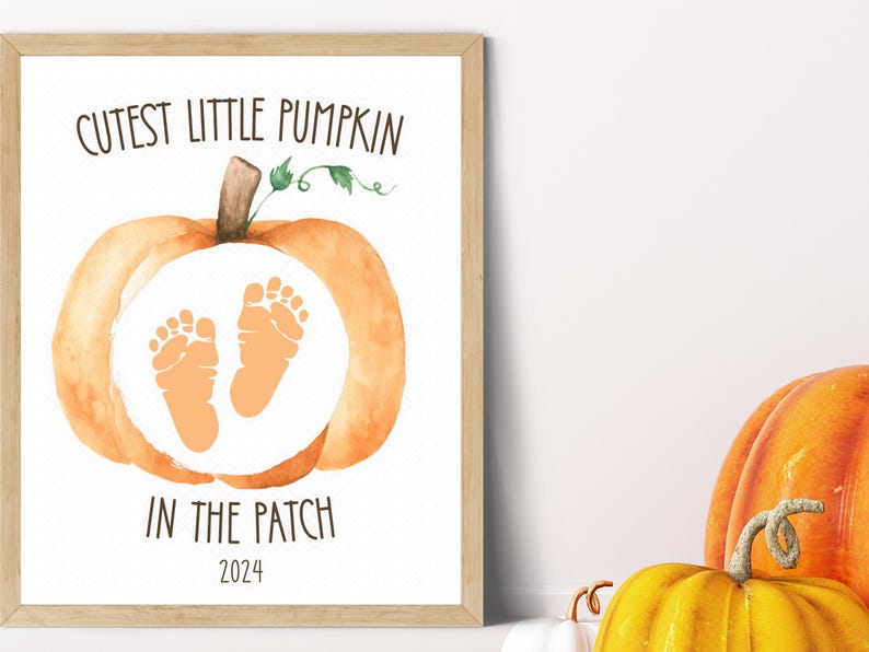 Fall Handprint & Footprint Keepsake | Baby Keepsake | Homeschool Craft ...