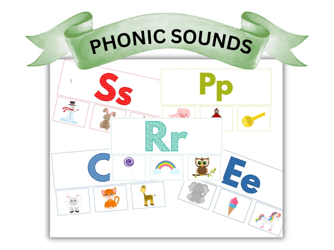 Phonics: Beginning Letter Sounds Cards - Etsy