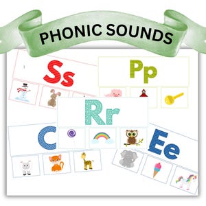 Phonics: Beginning Letter Sounds Cards - Etsy