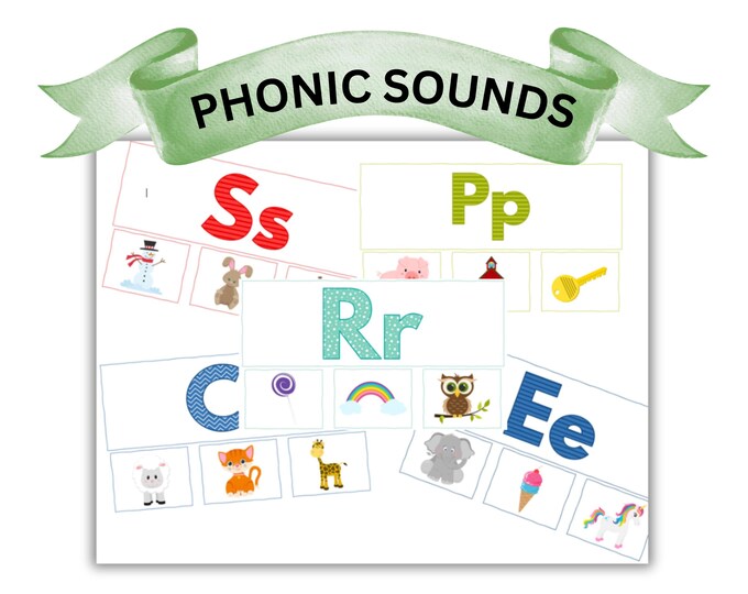 Phonics: Beginning Letter Sounds Cards - Etsy
