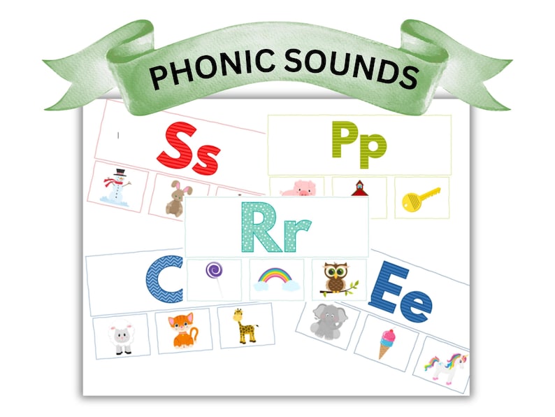Phonics: Beginning Letter Sounds Cards - Etsy