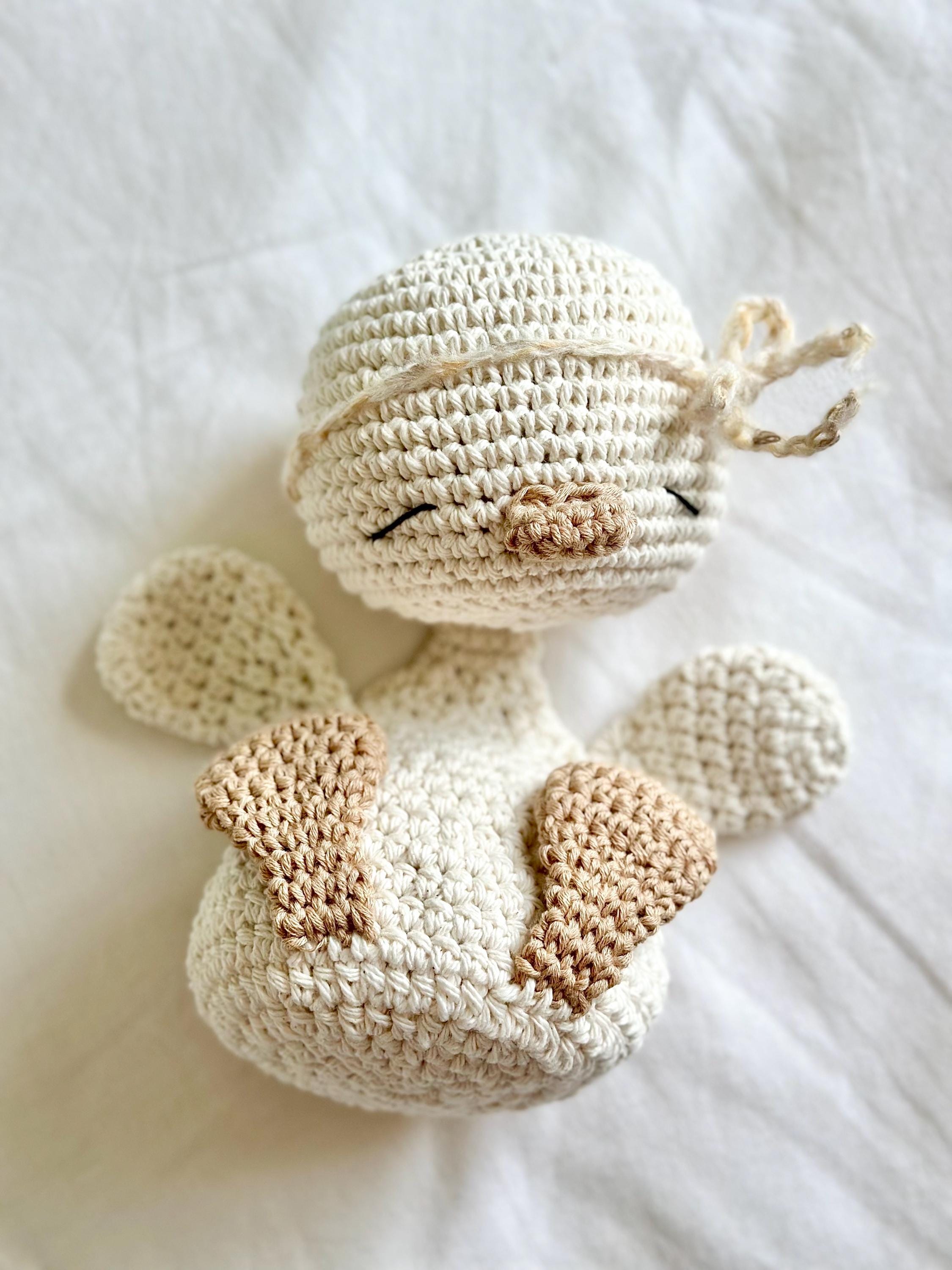 Crochet Baby Gosling / Sleepy Baby / Crochet Prop / Nursery Decor - Etsy