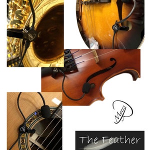 Arch Harp Microphone, "the Feather" With Flexible Micro-goose Neck by ...