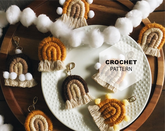 The Rainbow Keychain Pattern // Crochet Pattern PDF // Crochet | Etsy