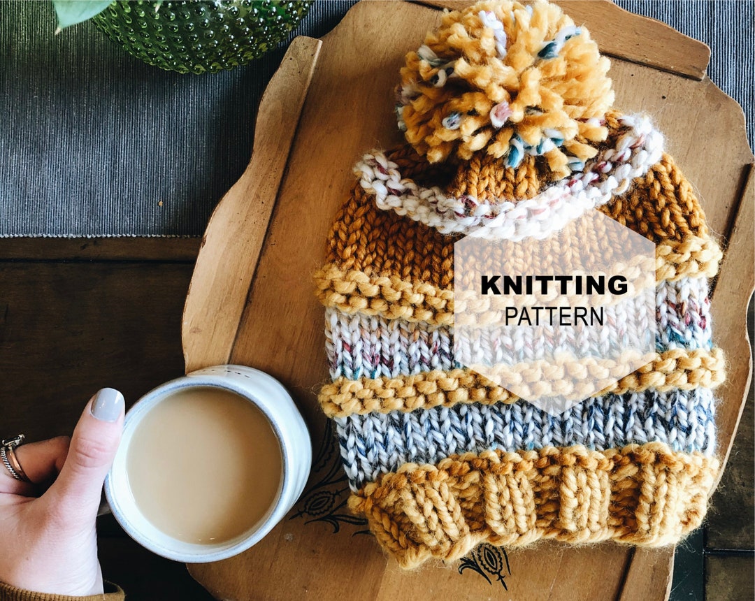 The Pike Beanie Pattern // Knit Pillow Pattern PDF // Knit Pattern - Etsy