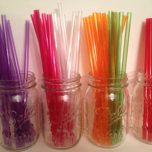 Choose 2- Acrylic Straws, Mason Jar Straws, Party Straws, Tumbler ...