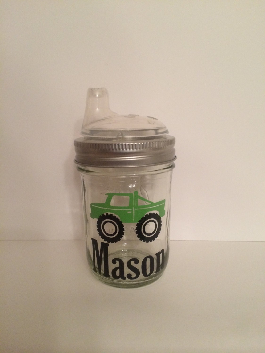 Personalized Glass Mason Jar Sippy Cup Canning Jar Sippy Cup - Etsy