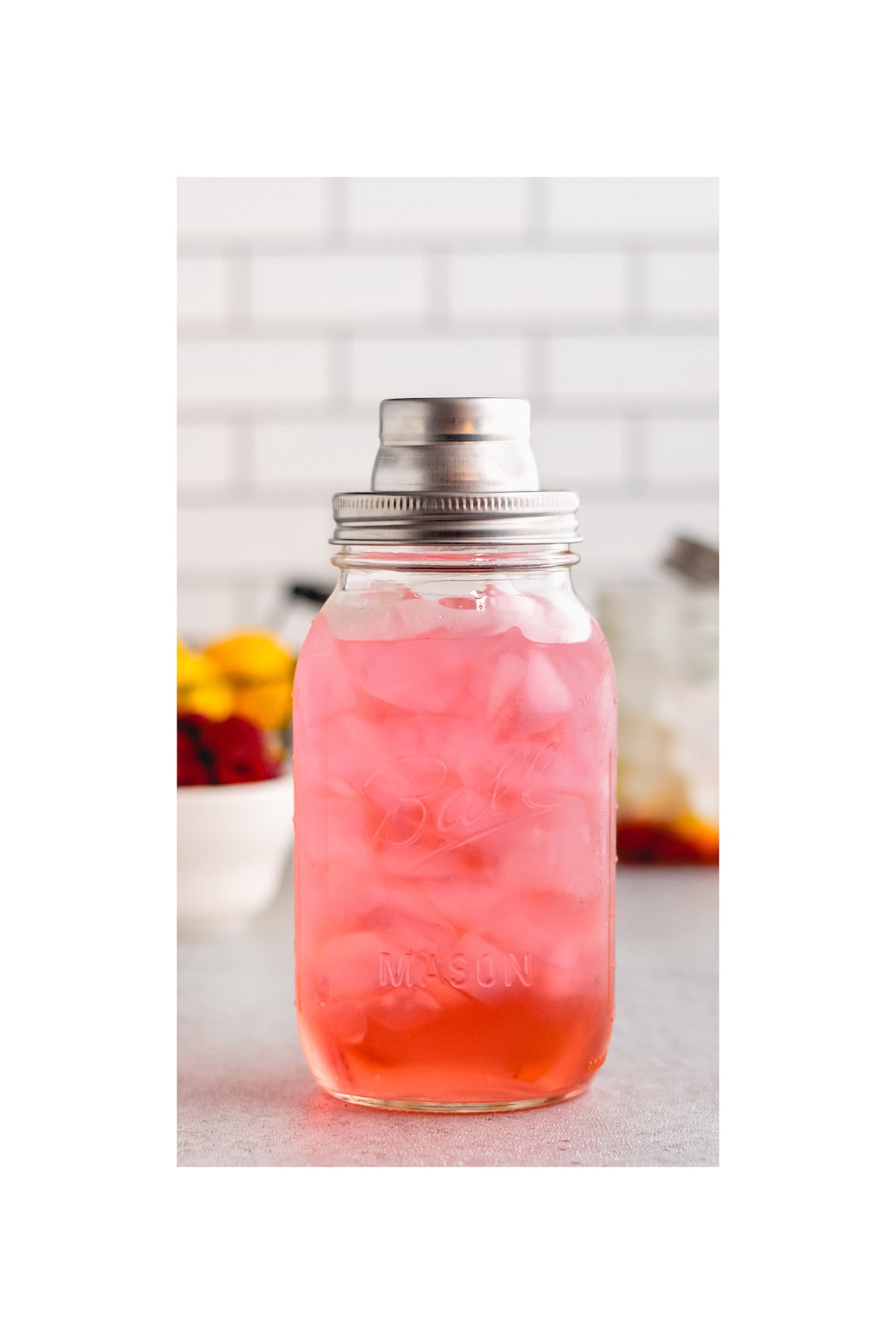 Glass Mason Jar Cocktail Shaker, Vintage Cocktail Shaker, Martini ...