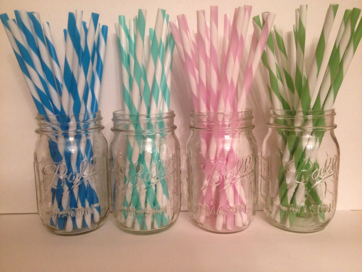 Choose 2 Acrylic Straws Mason Jar Straws Party Straws | Etsy