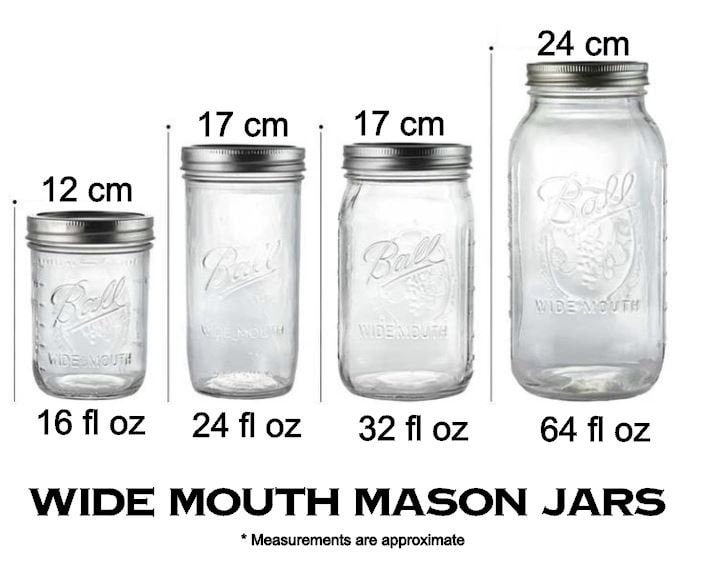32 Oz Wide Mouth Mason Jar Cup Mason Jar Tumbler Mason Jar - Etsy