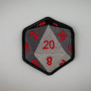 D20 Patch // Ornament - Etsy