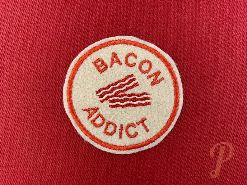 Bacon Addict Patch // Ornament - Etsy