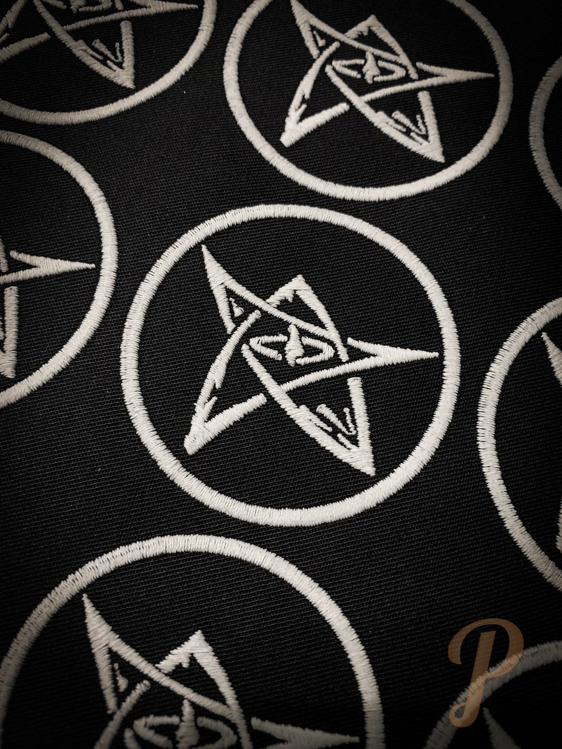 Elder sign patch // ornament // glows in the dark | Etsy