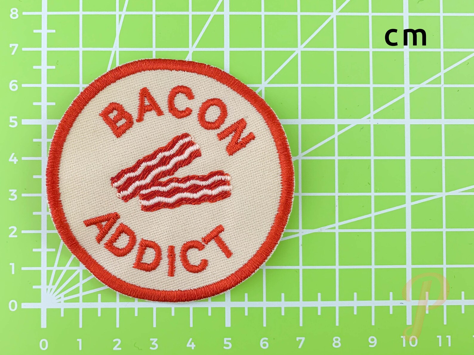 Bacon Addict Patch // Ornament - Etsy