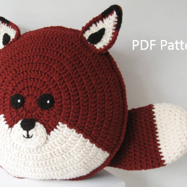 Crochet Fox Pillow - Etsy