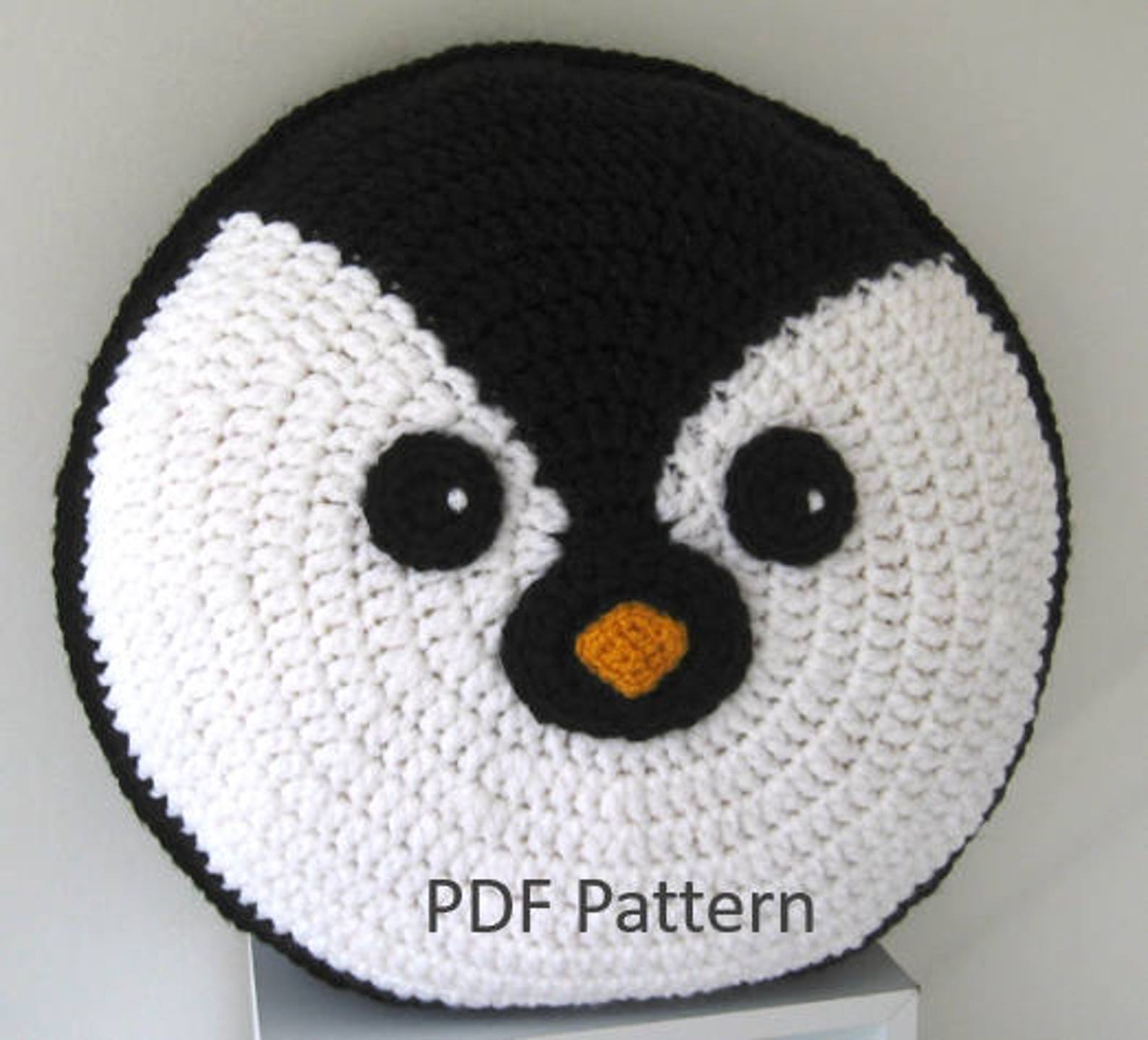 Penguin Pillow Cushion CROCHET PATTERN Crochet Patterns | Etsy
