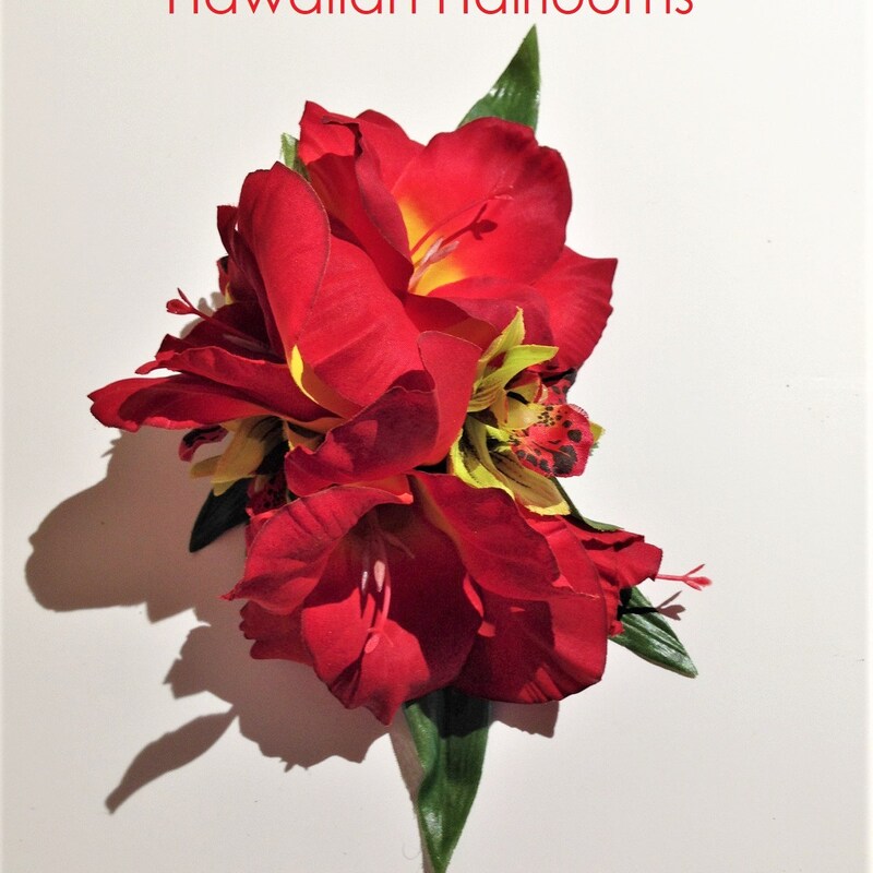 Red Hair Flower - Etsy