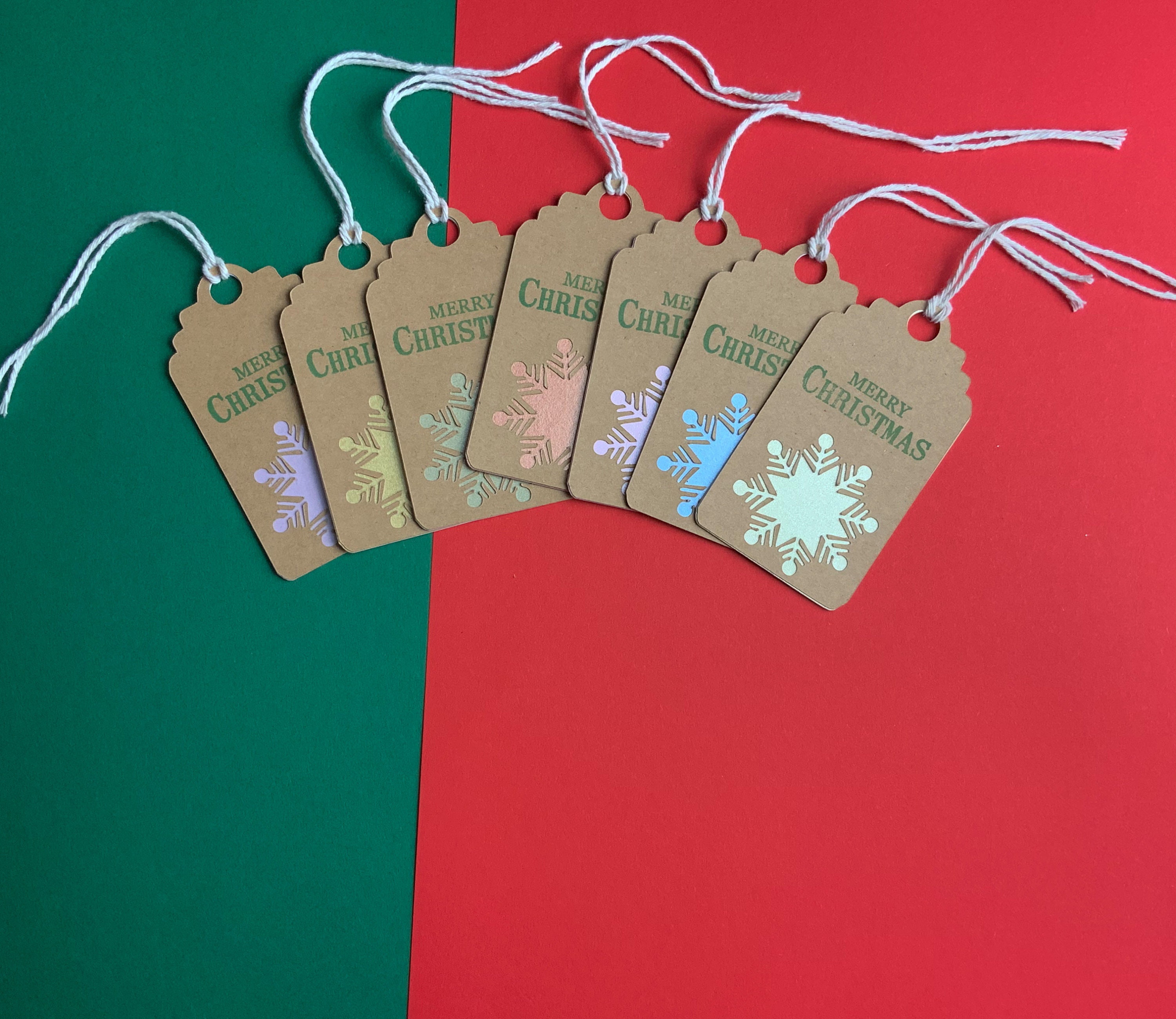 Snowflake Christmas Gift Tags - Etsy