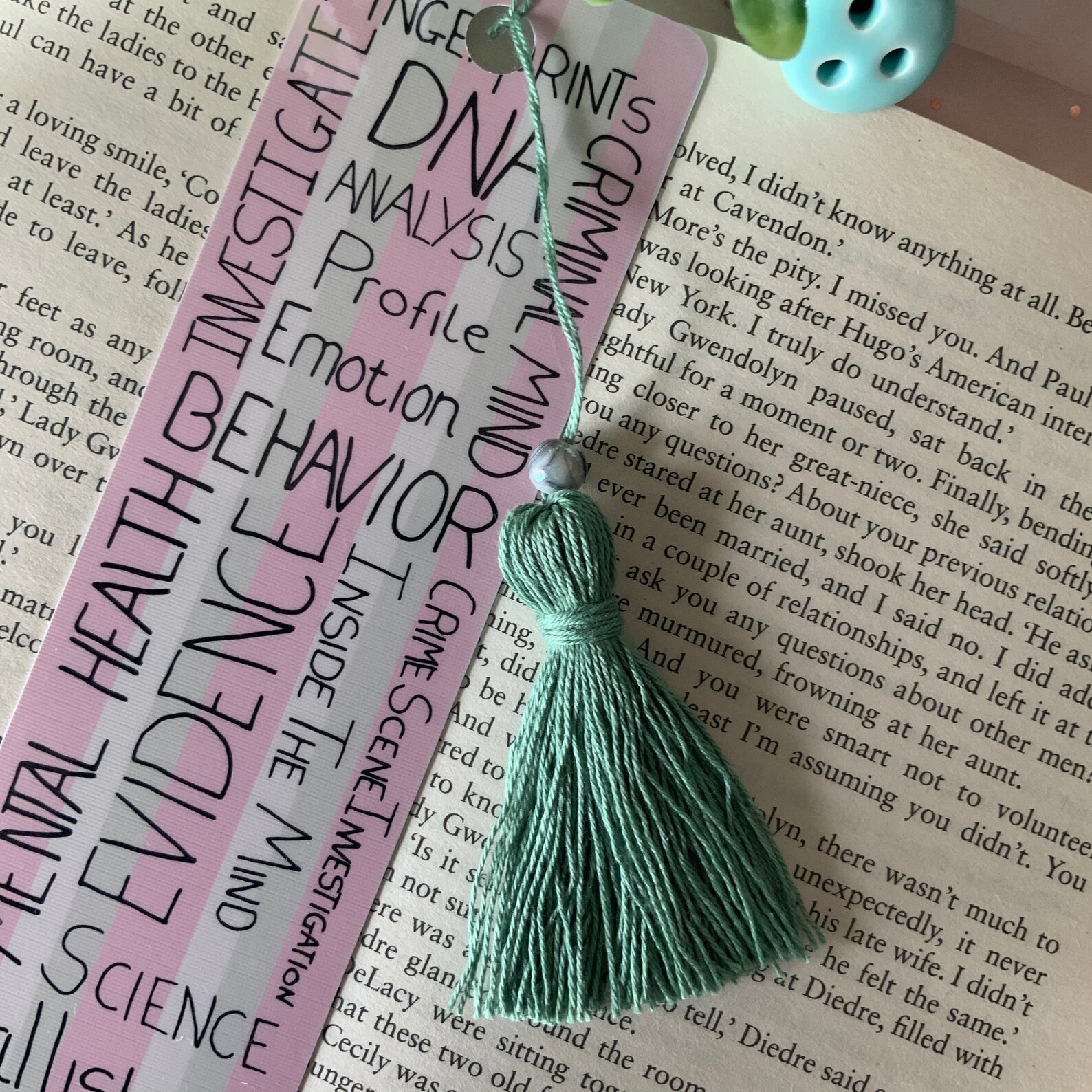 A Forensic Science and Psychology Bookmark With Tassel - Etsy