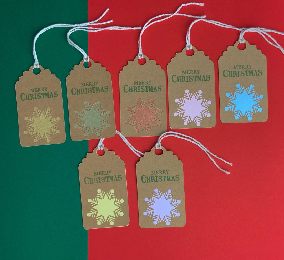 Snowflake Christmas Gift Tags - Etsy