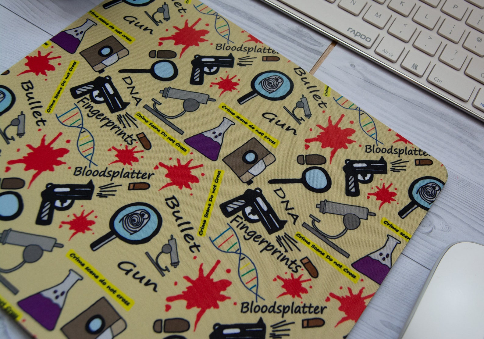 Forensic Science Mouse Mat - Etsy UK