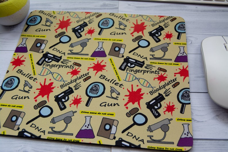Forensic Science Mouse Mat - Etsy UK