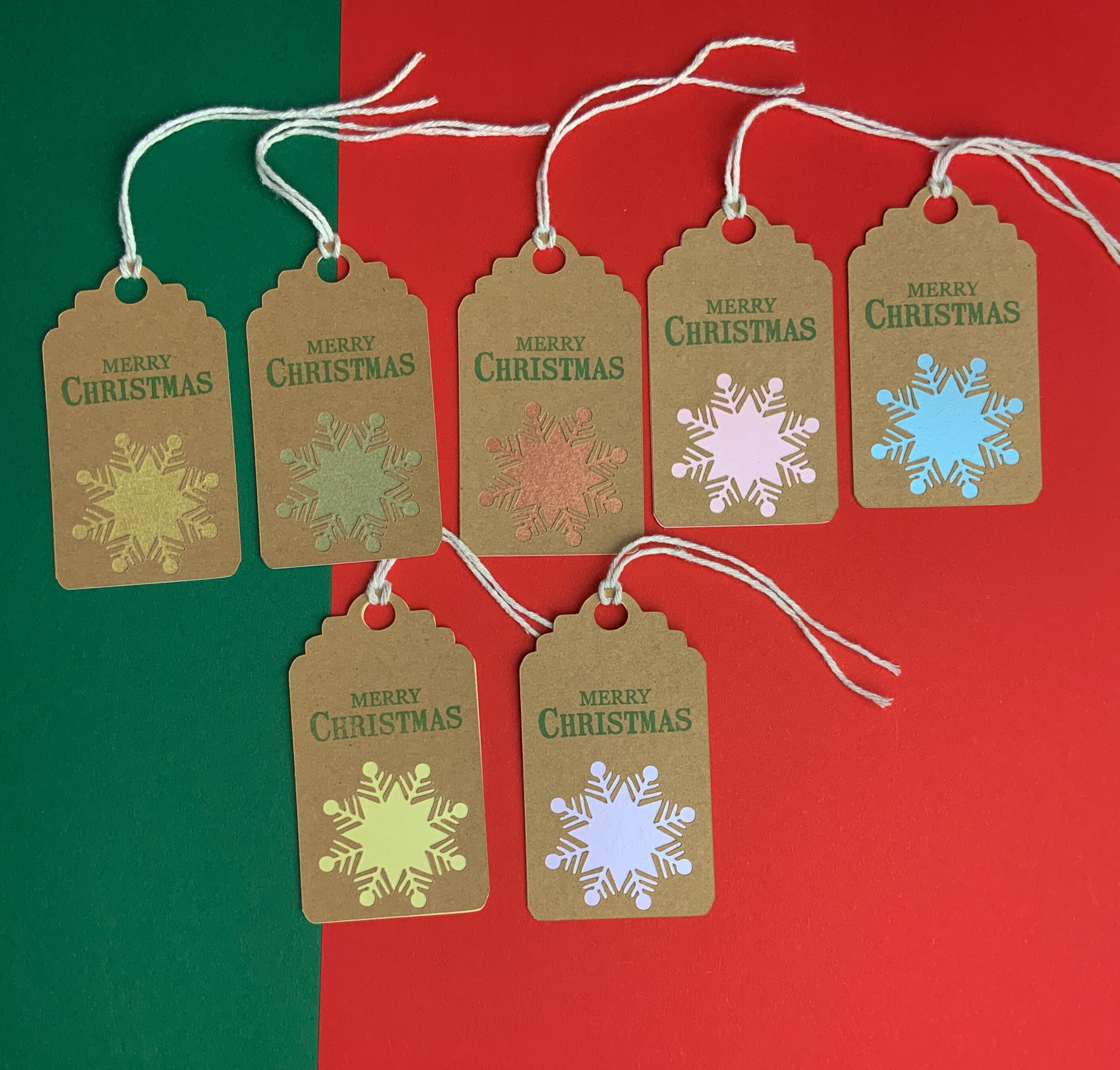Snowflake Christmas Gift Tags - Etsy