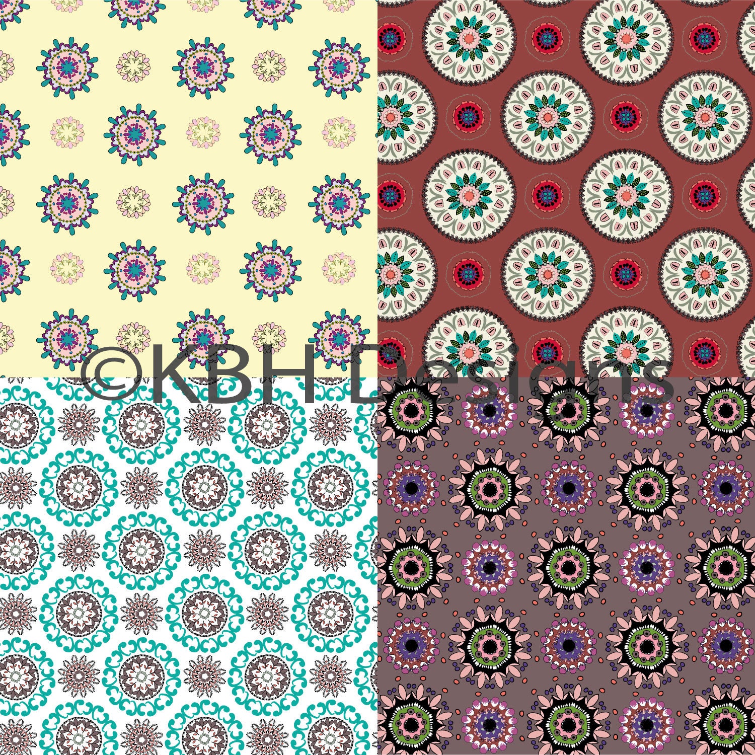 Motif Pattern Digital Papers - Etsy