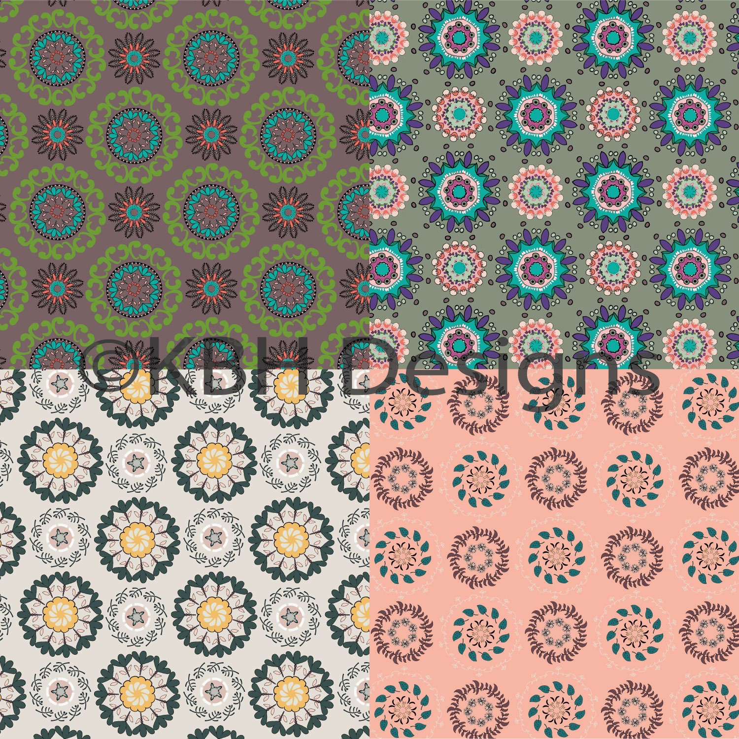 Motif Pattern Digital Papers - Etsy