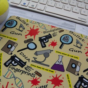 Forensic Science Mouse Mat - Etsy