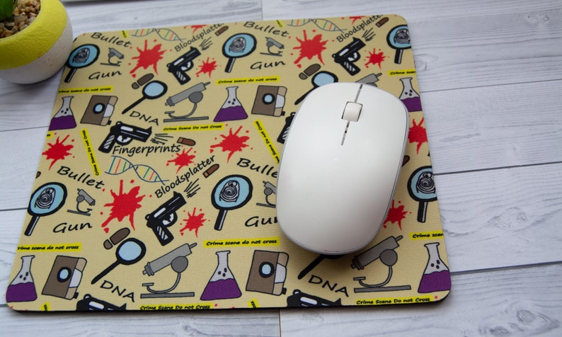 Forensic Science Mouse Mat - Etsy UK