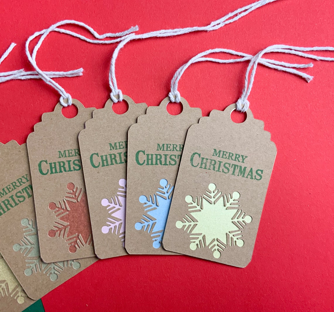 Snowflake Christmas Gift Tags - Etsy